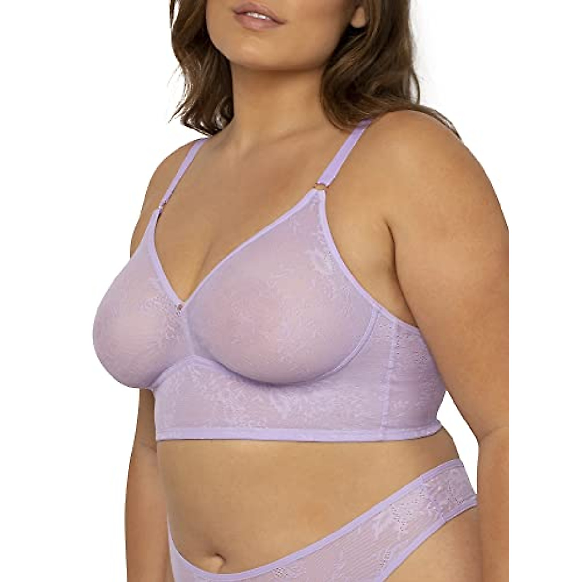 Smart & Sexy womens Sa1451 Bra, Lilac Iris (Smooth Lace), Large US