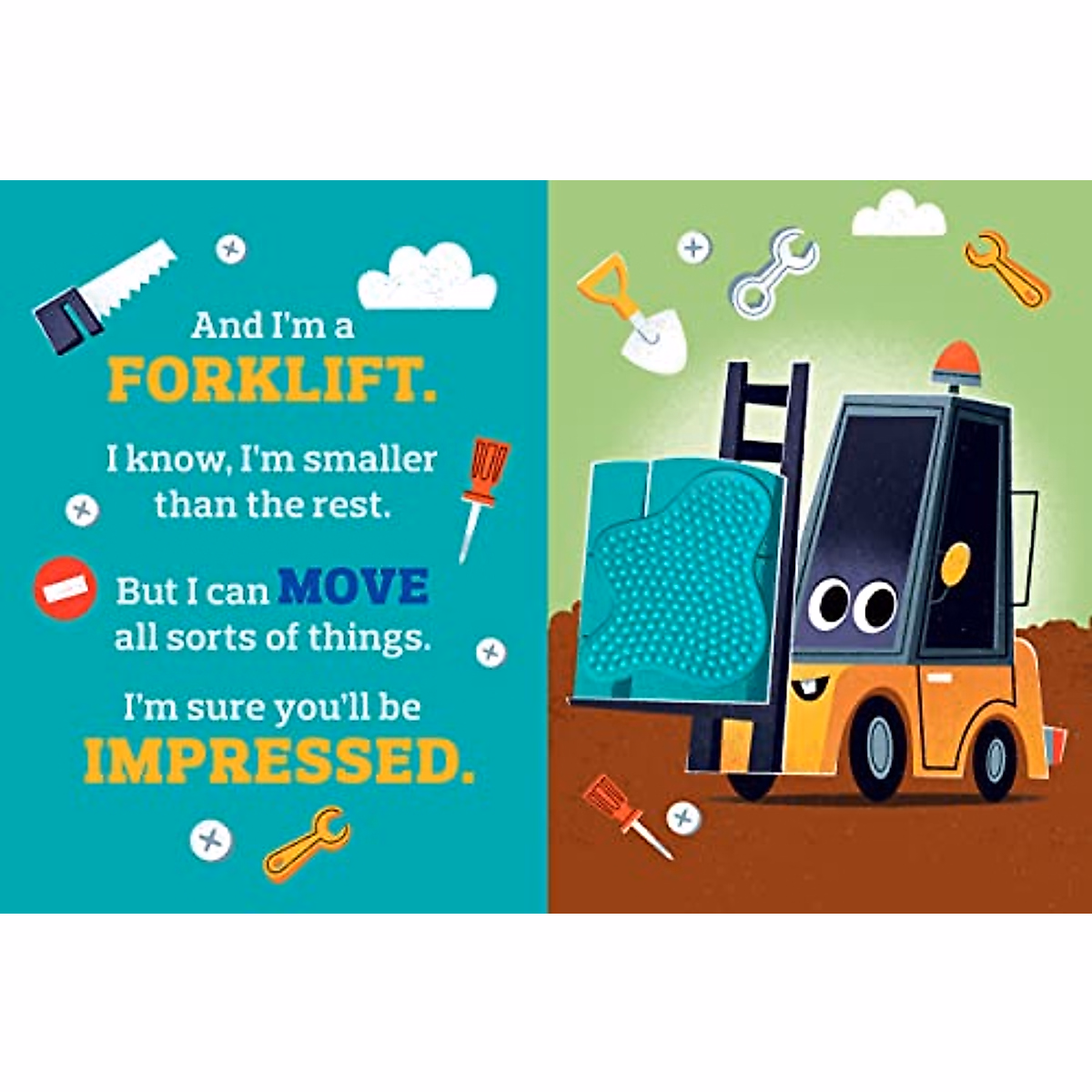 Construction Site Friends - Silicone Touch and Feel Board Book - Sensory Board Book