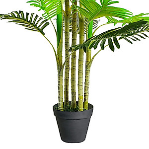 4.3 Feet Artificial Palm Plant Tree with 29 Trunks Faux Tree and Pot for Home Office Decoration…