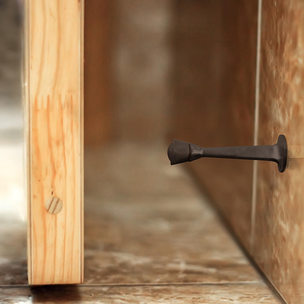 Design House 181743 Rigid Cast Door Stop, 10-Pack, Oil Rubbed Bronze, 10 Count