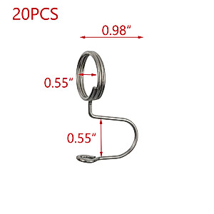 T Tulead Hanger Connector Hooks Stainless Steel Extender Hooks Closet Space Saver Mini Silver Cascading Hanger Hook 20PCS