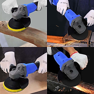 Cordless Angle Grinder with Brushless Motor, Adjustable 3-Speed Mode, with 30000mAh Li-Ion Battery and Charger, Non-Slip Grip, Discs for Cutting and Sanding, Angle Grinder Tool Kit for Cutting