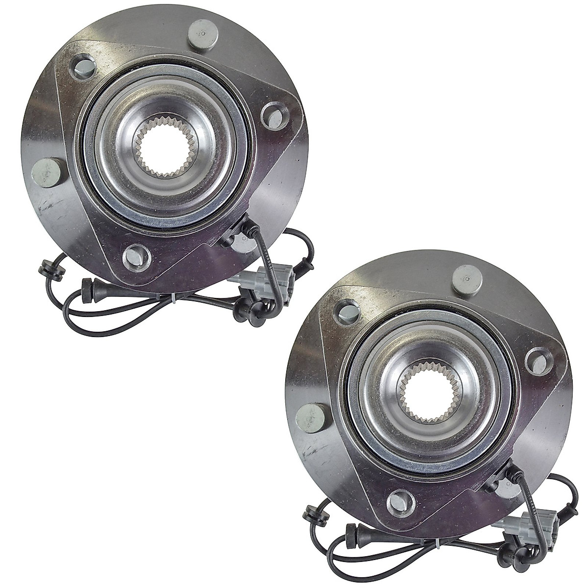 TRQ Front Wheel Hubs & Bearings Pair Set for Nissan Armada Titan Pathfinder QX56