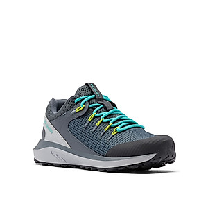 Columbia Womens Trailstorm Waterproof Hiking Shoe, Graphite/Dolphin, 7.5 US