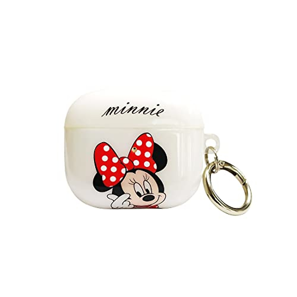 AKXOMY Compatible with Airpods 3 Case Cover, Cute 3D Cartoon Minnie Mouse Airpods 3 Case Cover, Kawaii Fashion Design Airpods 3 case for Girls Women boy (Minnie A)