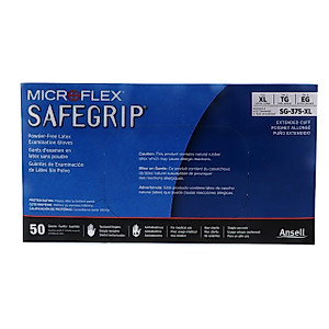 Microflex Sg-375-Xl Extra Large Safegrip Gloves 50 Count