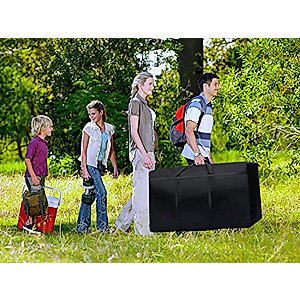 Evealyn Moving Bags Heavy Duty Extra Large 120L, Waterproof Luggage Storage Bags with Totes ,College Storage Bags Packing bags for Moving with Zippers for Clothes,Space Saving College Carrying Bag 2 Pack (Black)