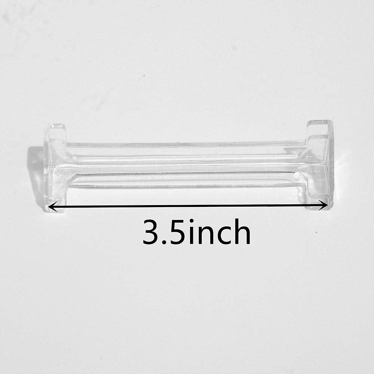 Cutelec Vertical Blind Valance Corners 4 Pack 3.5inch Clear Plastic for L Sharp Dust Cover,Blinds Parts,Accessory,Components