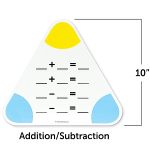 Learning Resources Write & Wipe Fact Family Boards, Set of 5 Boards, Ages 6+, Multicolor, 10 H in (LER3799)