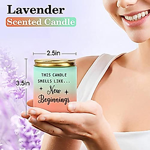 SOGLIM New Beginnings Candle, New Job Gifts for Women - New Beginnings Gifts for Women - Break Up Gifts - Graduation Gift Ideas, Divorce Gifts, House Warming Gifts, Congratulation Gifts for Women