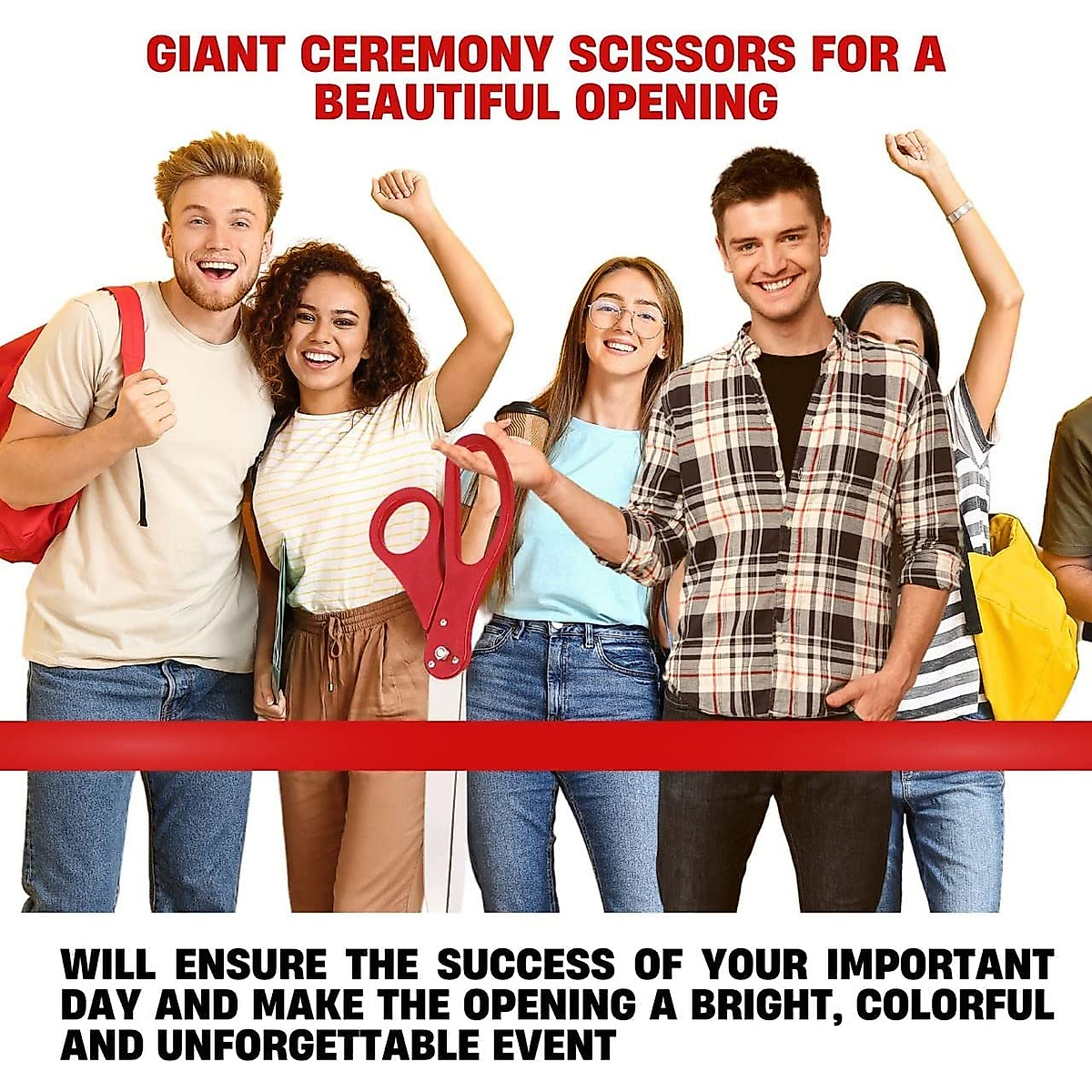 25" Giant Scissors for Ribbon Cutting Ceremony Big Ribbon Cutting Scissors for Special Events and Ceremonies Heavy Duty Scissors Giant Ribbon Cutting Scissors for Inauguration Ceremonies Special Event