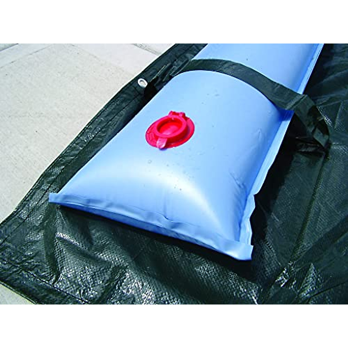 Doheny's Commercial-Grade Water Tubes/Bags for In-Ground Pools | Up to 24-Ga. Super-Duty UV-Protected Vinyl Material (4' Std. Duty 14-Ga. Single Chamber - 12 Pack, Blue)
