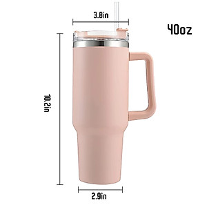 Personalized Tumbler with Name Text, 40oz Personalized Cups with Lids & Straws,Custom Tumblers Personalized Coffee Tumbler Mug Personalized Gifts for Christmas Birthday