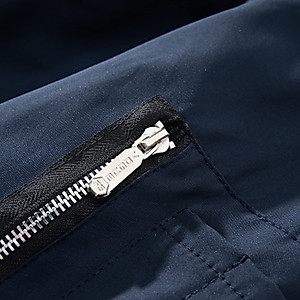 URBANFIND Men's Slim Fit Lightweight Sportswear Jacket Casual Bomber Jacket US M Blue