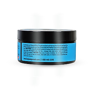 Don Juan Hybrido Pomade | Water Based | Strong Hold | High Shine | Natural Plant Extracts and Ocean Minerals | Summer Sea Breeze Scent, 4 oz.