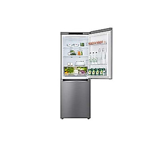 LG LRBNC1104S 24" Bottom Freezer Refrigerator with 10.8 Cu. Ft. Capacity, Door Cooling+, Smart Inverter Compressor, Tempered Glass Shelves, Digital Controls, PrintProof™ Finish, ENERGY STAR® Qualified