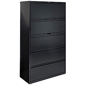 Lorell Telescoping Suspension Lateral Files - 5-Drawer