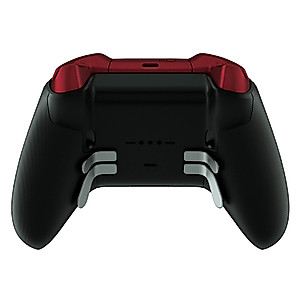 eXtremeRate Scarlet Red Replacement Buttons for Xbox One Elite Series 2 Controller, LB RB LT RT Bumpers Triggers ABXY Start Back Sync Profile Keys for Xbox Elite Series 2 Core Controller Model 1797