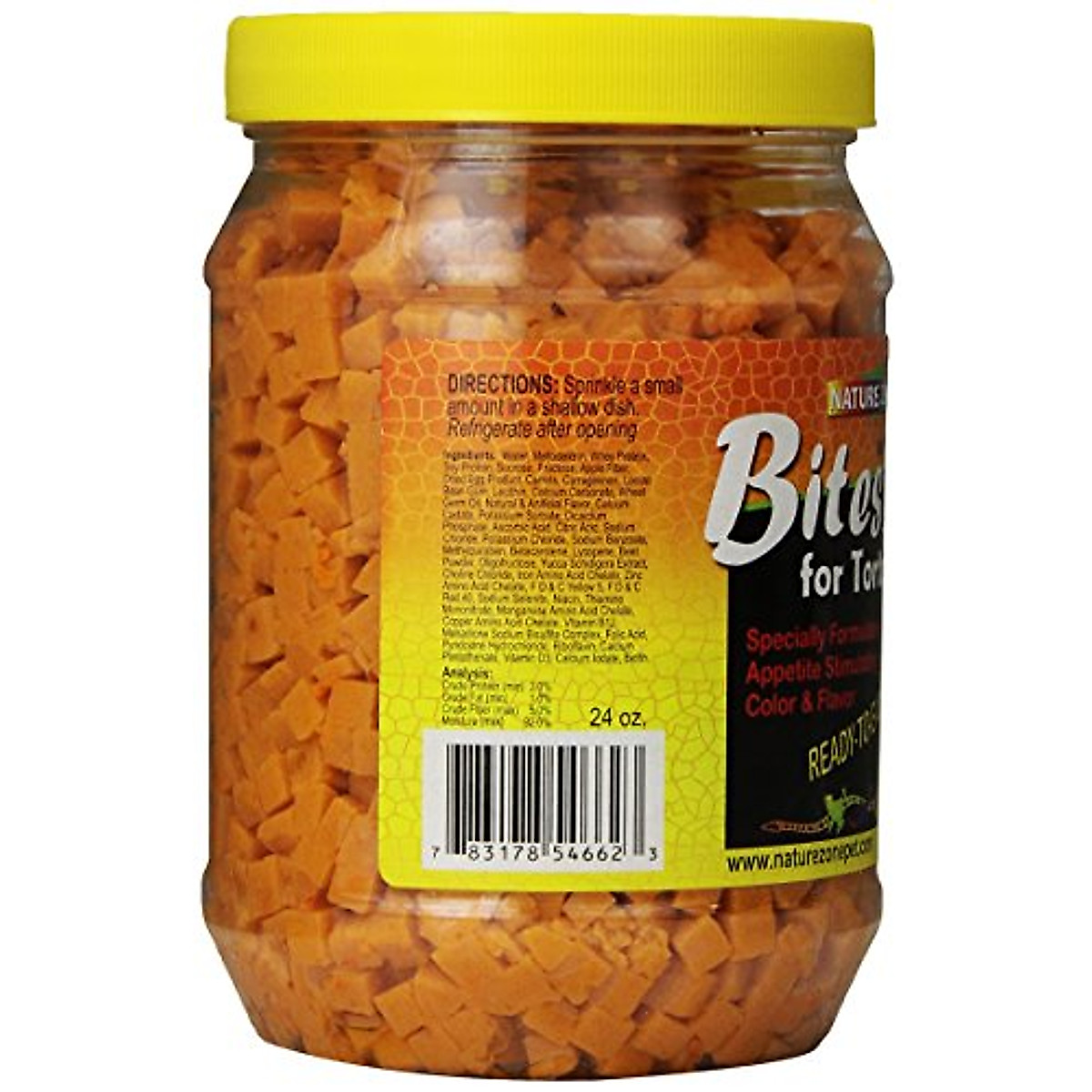 Nature Zone Bites for Tortoises, Soft Moist Food, 24 oz