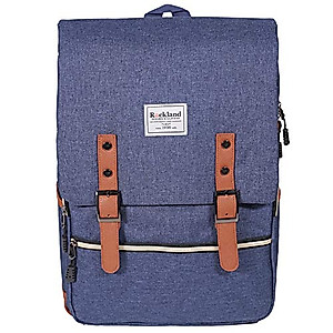 Rockland Heritage USB Laptop Backpack, Blue, Large