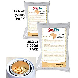 SAVBIN Brazilian Creme Hard Wax Beans (Brazilian Creme - 2.2 LBS (1000 grams))