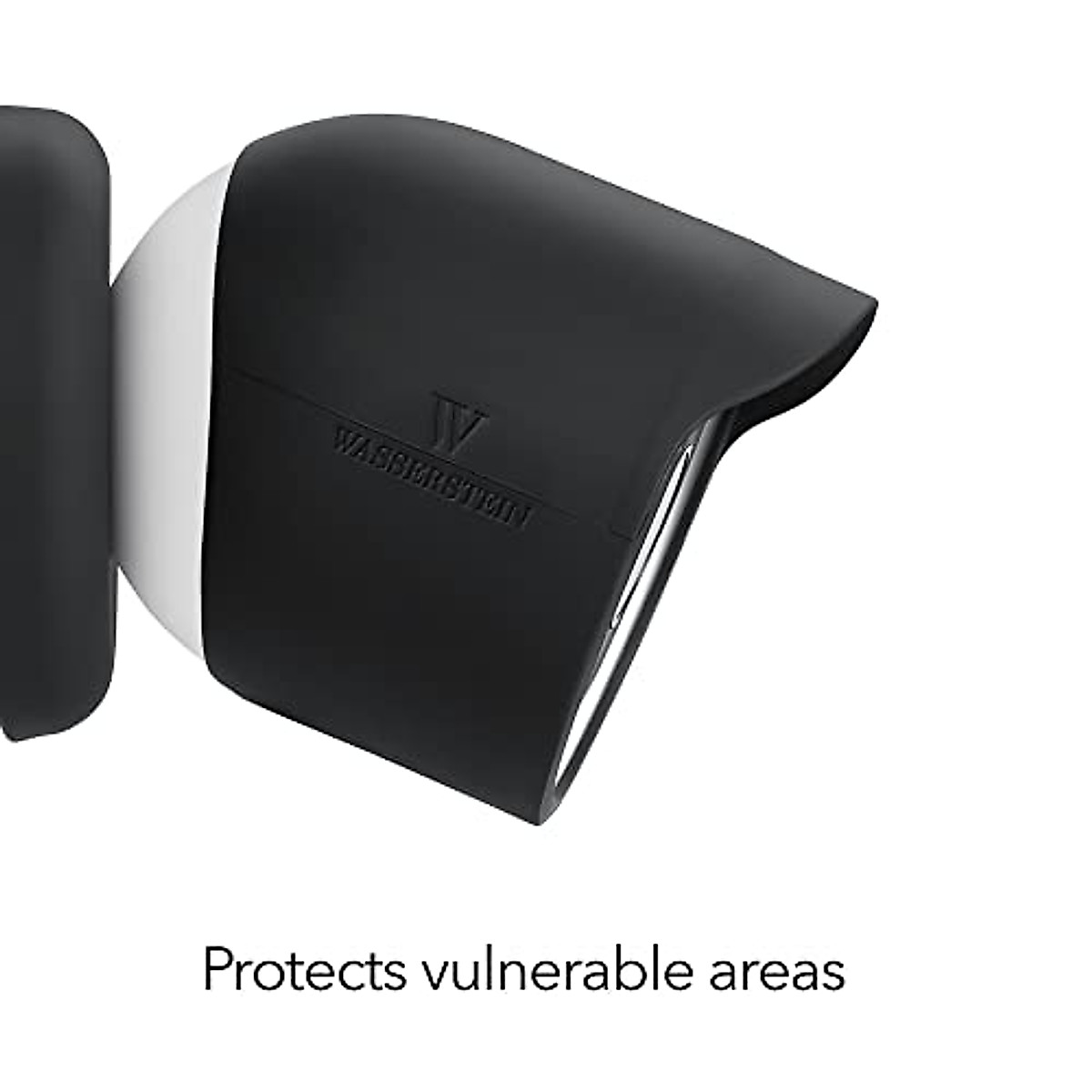Wasserstein Protective Cover Compatible with Google Nest Cam Outdoor or Indoor, Battery - Protective Silicone Cover for Your Camera (1 Pack/Black)