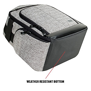 USA Gear Drone Backpack - Drone Case Compatible with DJI Mavic Pro 3, Spark Mini, Ryze Tello, Yuneec Breeze and More - Customizable Interior, Weather Resistant, Storage for Batteries and Accessories