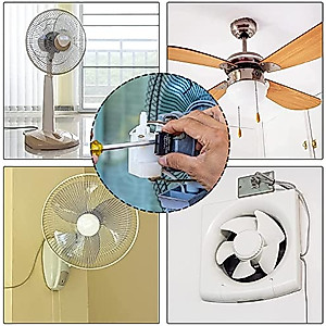 Fielect CBB61 Ceiling Fan Capacitor 7uF 450V AC 2 Wires Metallized Polypropylene Film Capacitors for Electric Fan Pump Motor Generator