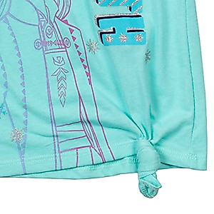 Disney Frozen Elsa Anna Little Boys Long Sleeve Graphic T-Shirt & Leggings Blue 7-8