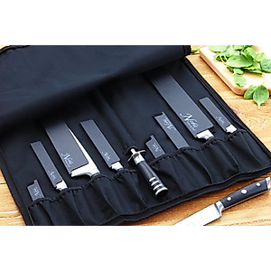 Noble Home & Chef 8-Piece Universal Knife Guards are Felt Lined, More Durable, Non-BPA, Gentle on Blades, and Long-Lasting Knives Covers Are Non-Toxic and Abrasion Resistant! (Knives Not Included)