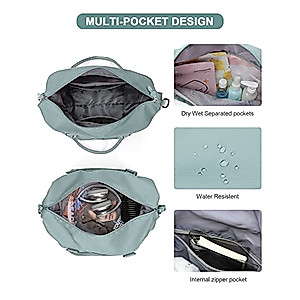 VECAVE Weekender Bags for Women,Carry on Bag,Overnight Bag with Trolley Sleeve,Sports Tote Gym Bag,Travel bag for Women…