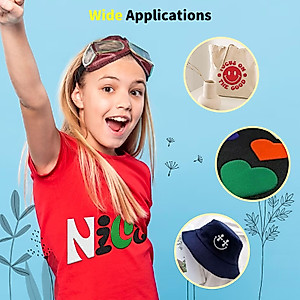 HTVRONT 3D Puff Vinyl Heat Transfer, 5Pcs 3D Puff Vinyl Sheets for T Shirts, Red Puff Heat Transfer Vinyl for Cricut & Cameo - Easy to Cut & Weed & Transfer (12 * 10in)