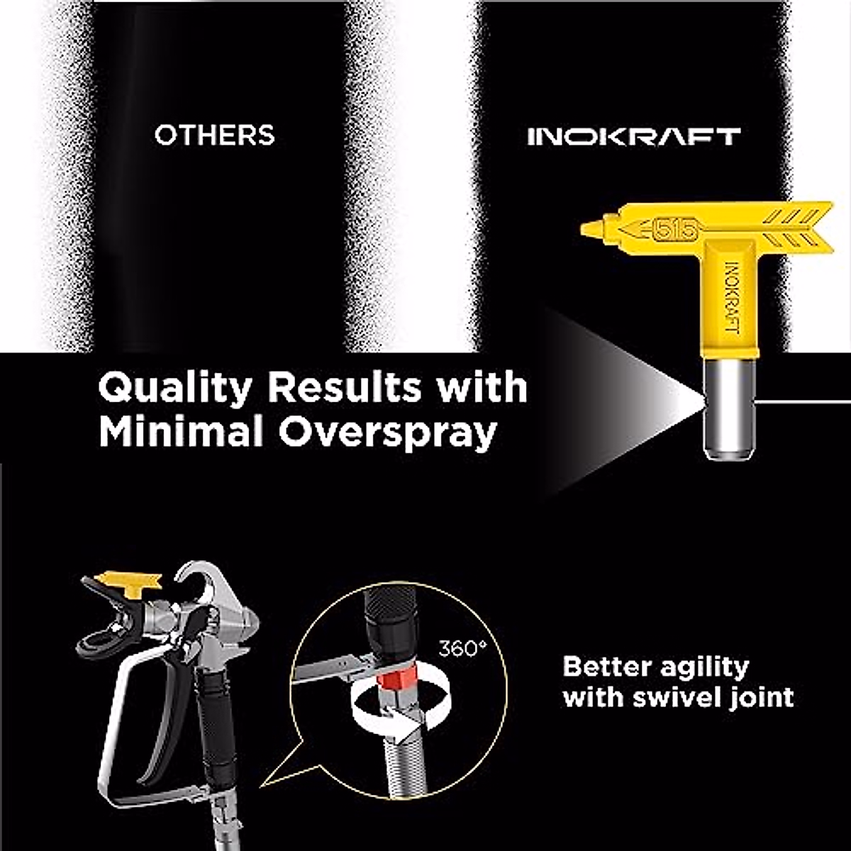 MaXpray M1 Airless Paint Sprayer, 2023 Version, High Efficiency, Thinning-Free, Minimal Overspray, for Home Exterior & House Interior DIY Painting Projects, with Paint Sprayer Accessories