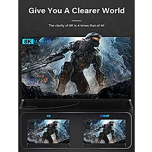 HIIRII DisplayPort Cable 1.4, DP Cable 8K 6.6FT (8K@60Hz, 4K@144Hz, 1080P@240Hz) 32.4Gbps, HDCP 2.2, HDR10 DisplayPort 1.4 for Gaming Monitor, Graphics, PC (6.6ft, Grey, 1)