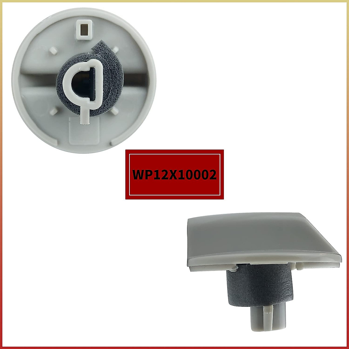 WP12X10002 Air Conditioner Control Knob Replacement Part - Compatible with Some GE Room Window Air Conditioner Replaces for WP12X10002 Plastic