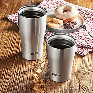 Thermos JDQ-320 S Vacuum Insulated Tumbler, 10.1 fl oz (320 ml), Stainless Steel
