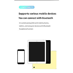 True Wireless Stereo Earbuds Bluetooth 5.0 in Ear Light-Weight Headphones Built-in Microphone, Super bass Long Distance Connection Headset with Charging Case (White)