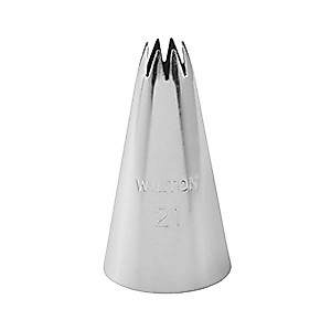 Wilton Cake Decorating Tip Pkg Open Star #21