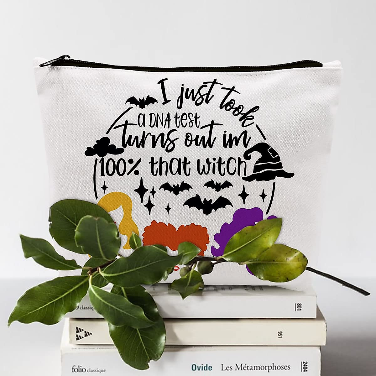 Inspired That Witch Sister Makeup Bag Travel Toiletry Bag Funny Witch Fan Gift Horror Movie Witchy Gifts for Women Best Friends Daughter Sister Friendship Graduation Birthday Halloween Christmas