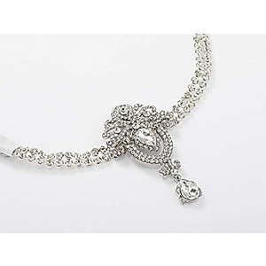 SWEETV 1920's Flapper Headband, Great Gatsby Headpiece 20s Art Deco Hair Accessories Headband Sliver