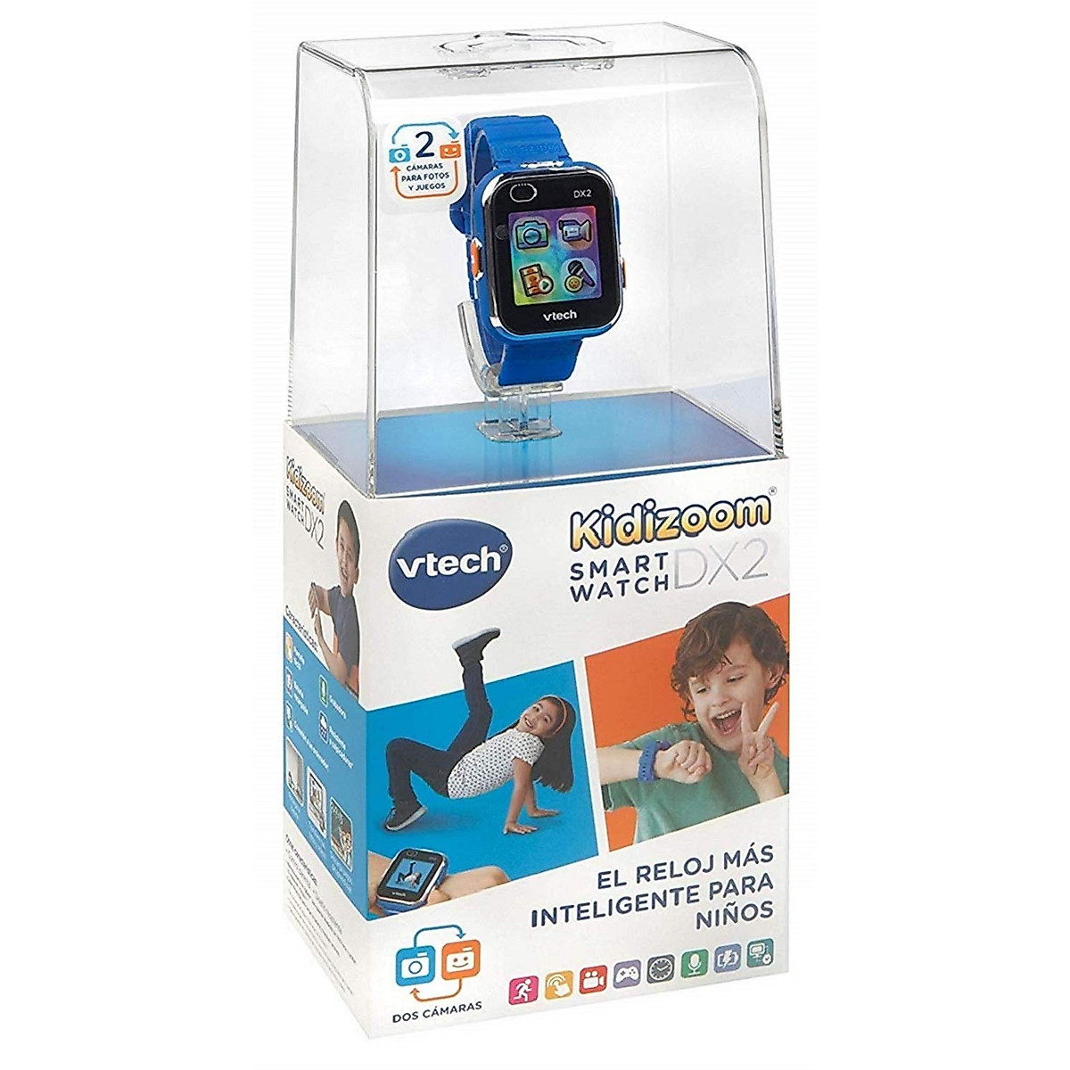 VTech Kidizoom Smart Watch DX2 Kids Smart Watch with Dual Camera Estandar Blue - Spanish Version