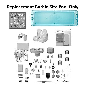 Replacement Parts for Barbie Doll Dream Camper Vehicle Playset - HCD46 - Replacement Barbie Size Pool