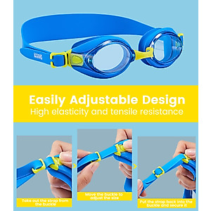 Aegend Kids Swim Goggles (2 Pack) for children/Toddler/Boys/Girls/Youth, No Leaking Waterproof Swimming Goggles for Kids Aged 4-14