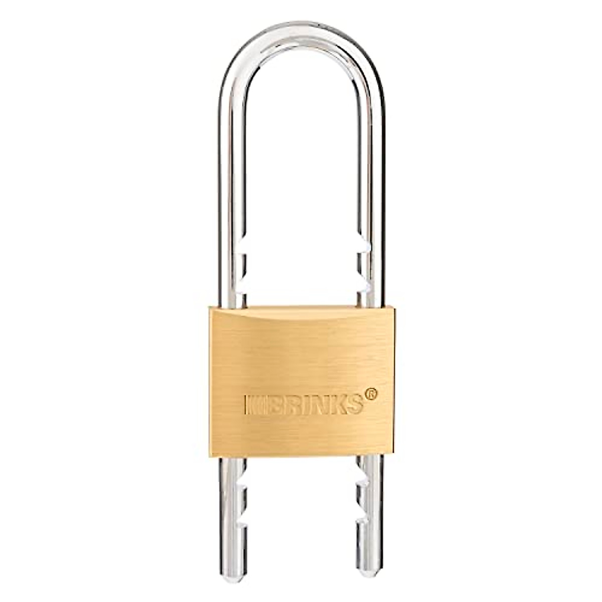 BRINKS - 50mm Commercial Solid Brass Keyed Padlock with Adjustable Shackle - Solid Brass Body with Boron Steel Shackle