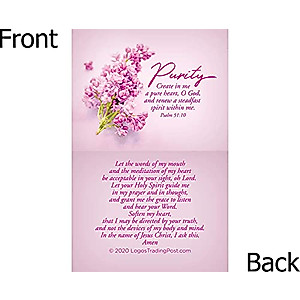 Girl's and Women's Purity Coin, Purity Promise Gift for Females, I Can Do All Things and Pure in Heart Sentiment, 2" Gold Plated Challenge Coin, Gift Boxed, Includes Vow to Purity Card