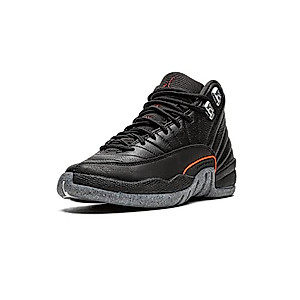 Nike Youth Air Jordan 12 Retro GS Utility, Black/Black/Bright Crimson/WHI, 6Y