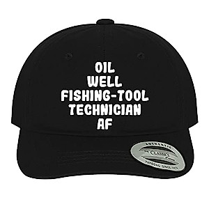 Oil Well Fishing-Tool Technician AF - Soft Dad Hat Baseball Cap, Black, One Size