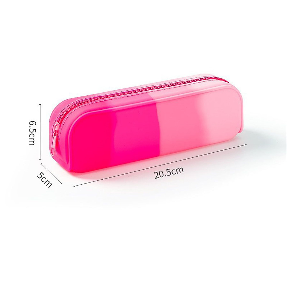 YYaaloa Pink Silicone Pencil Case,Colorful Waterproof Pencil Pouch Aesthetic Pencil Case Small Pencil Bag, Pencil Pouch for Women, Makeup Pouch