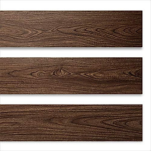 LUCiDA SURFACES Luxury Vinyl Flooring Tiles | Peel and Stick Floor Tile for DIY Installation | 12 Wood Look Planks | Chestnut | BaseCore | 18 Sq. Feet