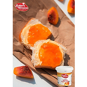 Apricot Jam - 14 oz. - Premium Pastry Filling and Fruit Spread - Oven Proof Apricot Jelly Jams and Preserves for Baking, and Spreading - Dairy Free, Kosher - By Baker’s Choice